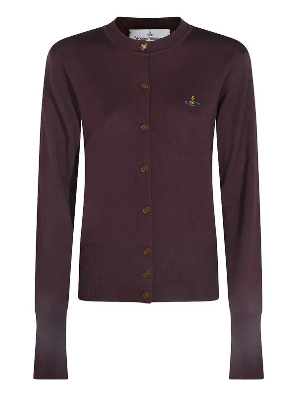 VIVIENNE WESTWOOD Wool Cardigan - Brown