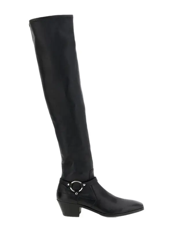TOM FORD Leather Over-the-knee Boots - Black
