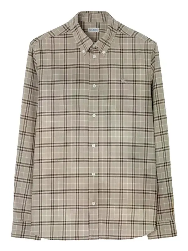 Burberry Check-pattern Shirt - Neutrals