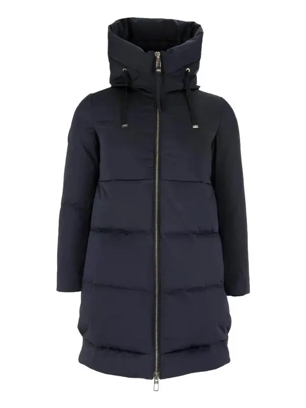 DUNO Quilted Hooded Coat - Blue