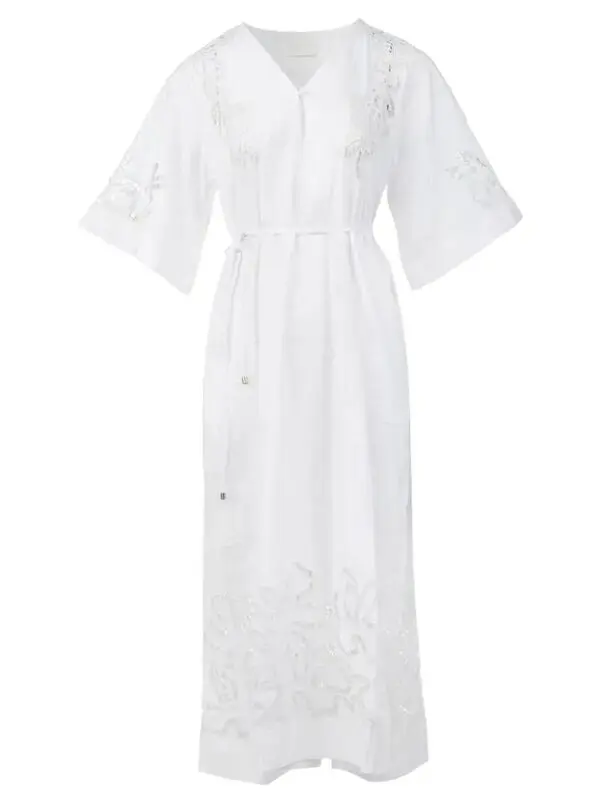 COR Salome Sequin-embellished Midi Dress - White