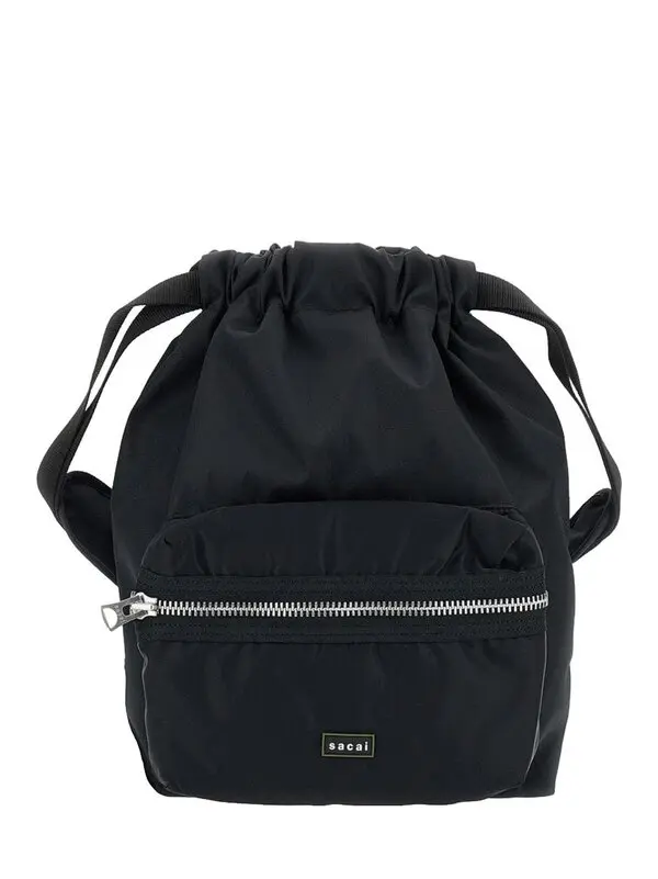 Sacai Pocket Knapsack Backpack - Nero