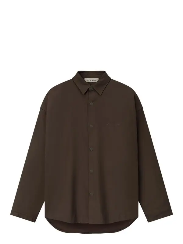 Fear Of God Cotton Canvas Overshirt - Brown