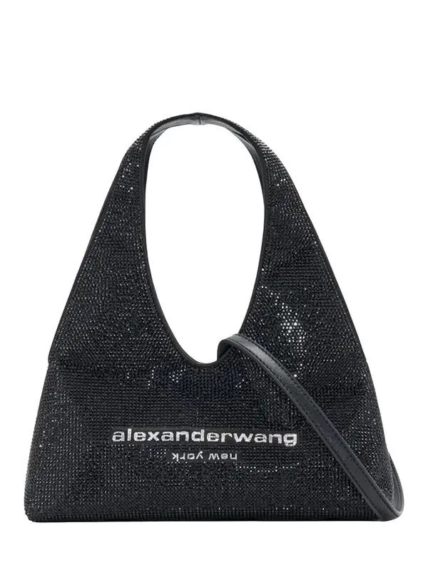 Alexander Wang Pike Mini Hobo With Crossbody Strap - Black