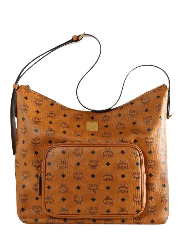 Mcm Aren Vi Hobo Bag - Tan