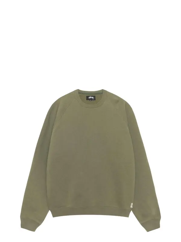 StÜssy Fleece Raglan Crew - Green