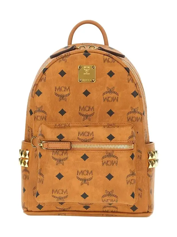 Mcm Stark Vi Mini Backpack 'cognac - Tan