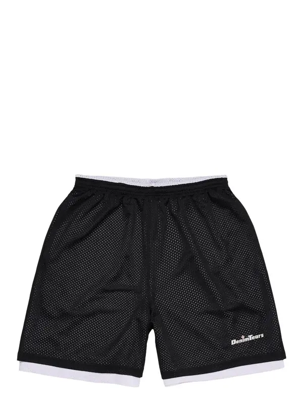 DENIM TEARS Sport Double Layer Mesh Short - Black