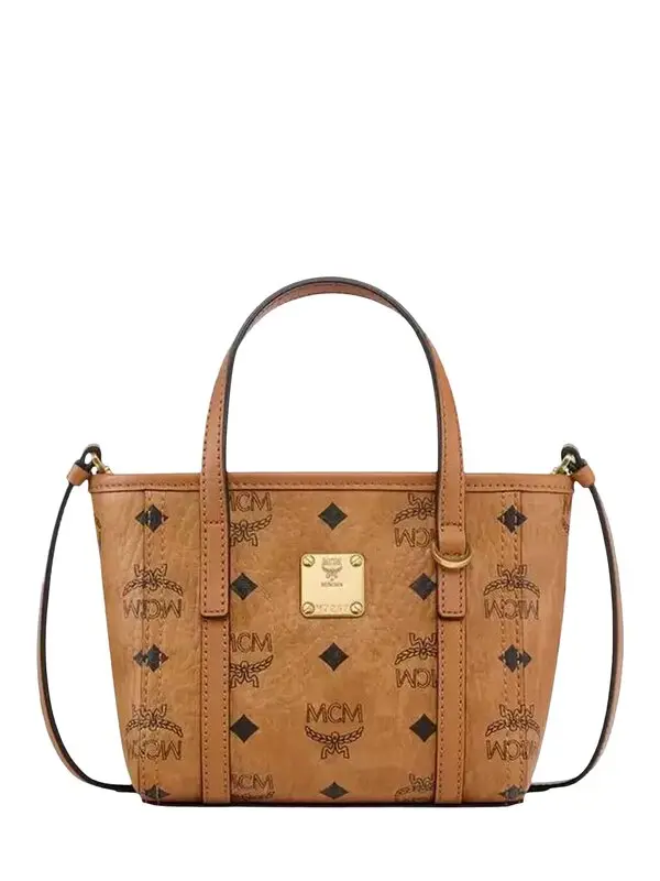 Mcm Toni Vi X-mini Shopper - Tan
