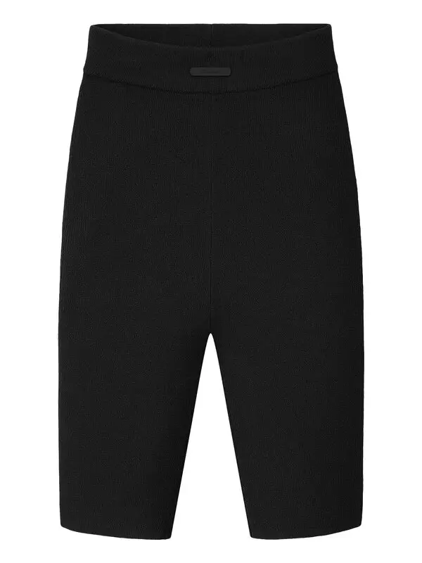 Fear Of God Rib Knit Bike Short 'vintage - Black