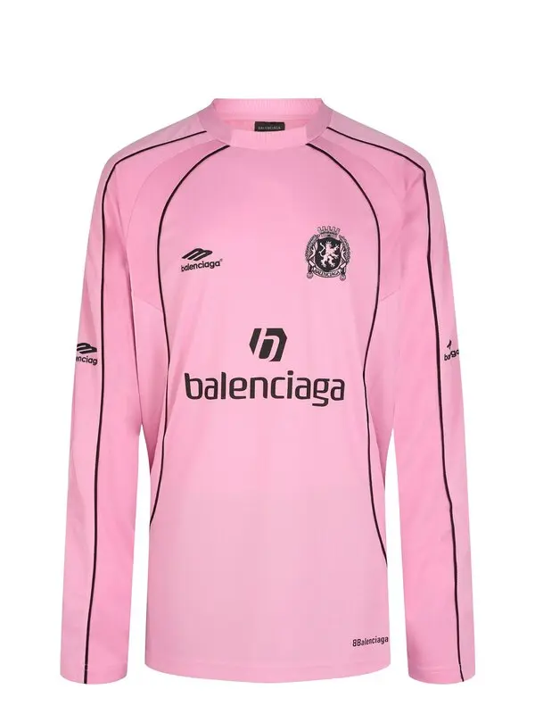 Balenciaga Oversized Long-sleeve Jersey - Pink