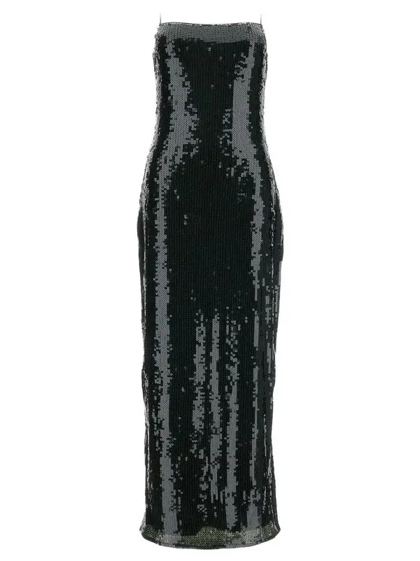ROTATE BY BIRGER CHRISTENSEN Sequin Slip Maxi Dress - Green