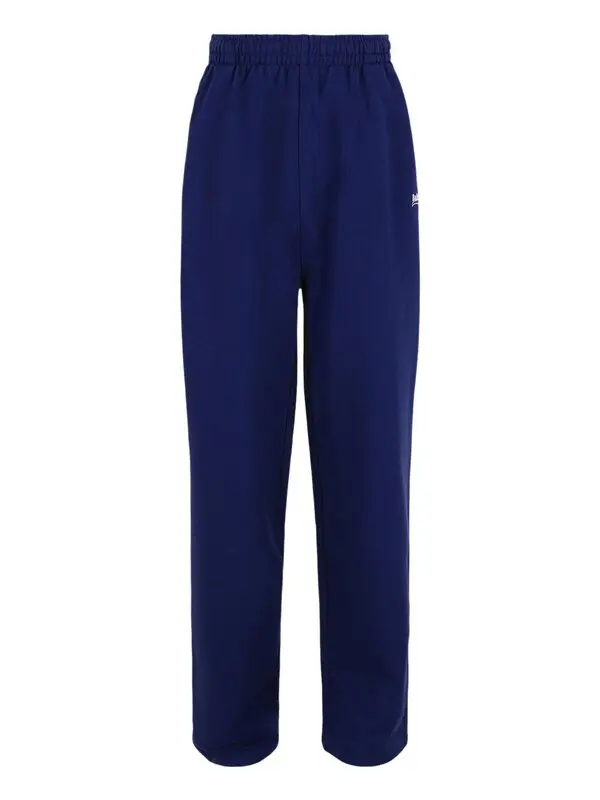 Balenciaga Political Campaign Logo-embroidered Sweatpants - Blue