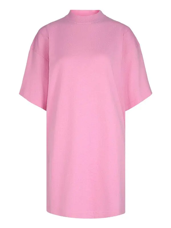 Balenciaga Strass Vintage Oversized T-shirt - Pink