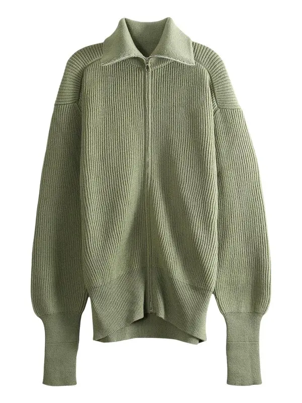 RIER Utility Cardigan 'charbon Felted - Grey