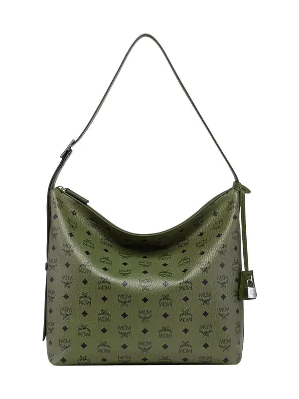 Mcm Aren Vi Hobo Bag - Green