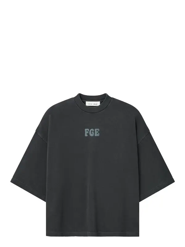 Fear Of God Heavy Jersey Merch Tee Boxy Fit - Black