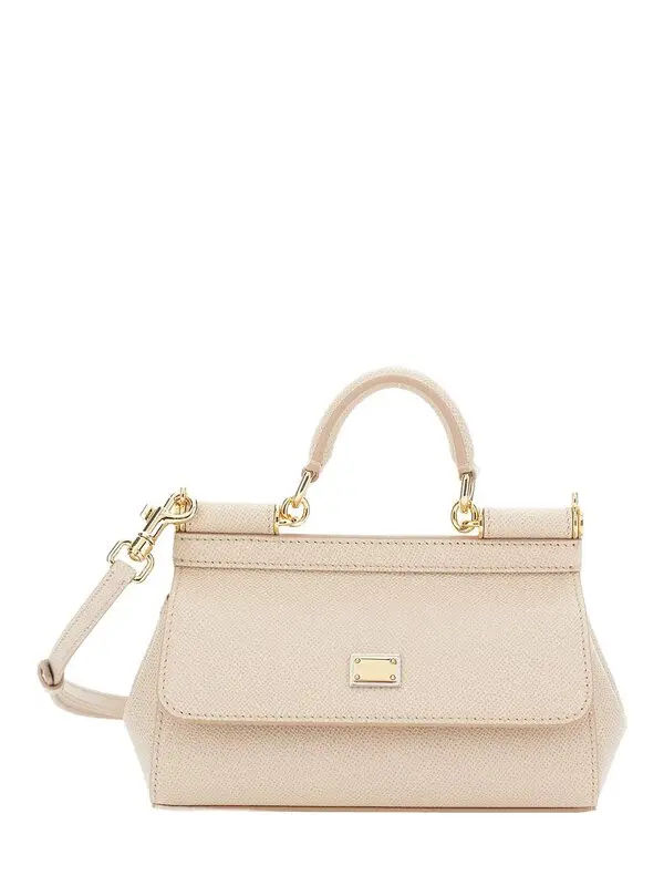 Dolce & Gabbana Sicily Leather Handbag - Pink