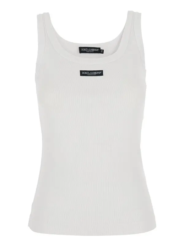 Dolce & Gabbana Ribbed Tank Top - Multicolor
