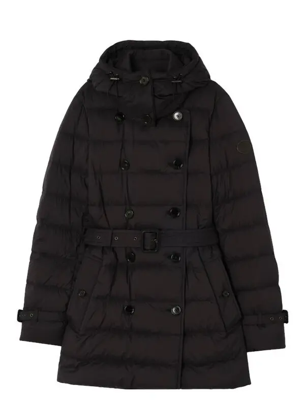 Burberry Short Nylon Audley Puffer Coat - Black