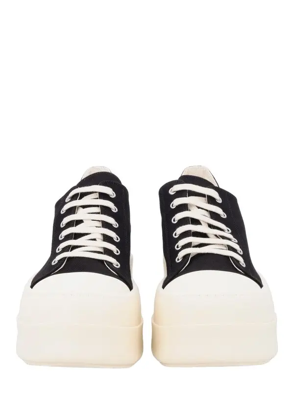Rick Owens Platform Lace-up Sneakers - Black