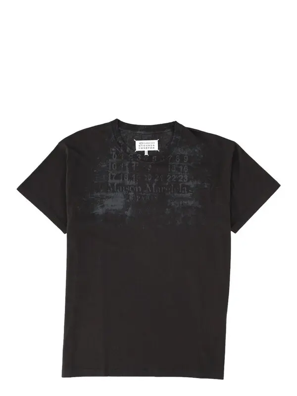 MAISON MARGIELA Graphic Cotton T-shirt - Black