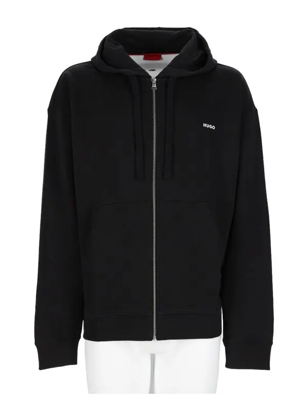 Hugo Full-zip Hooded Sweatshirt - Black
