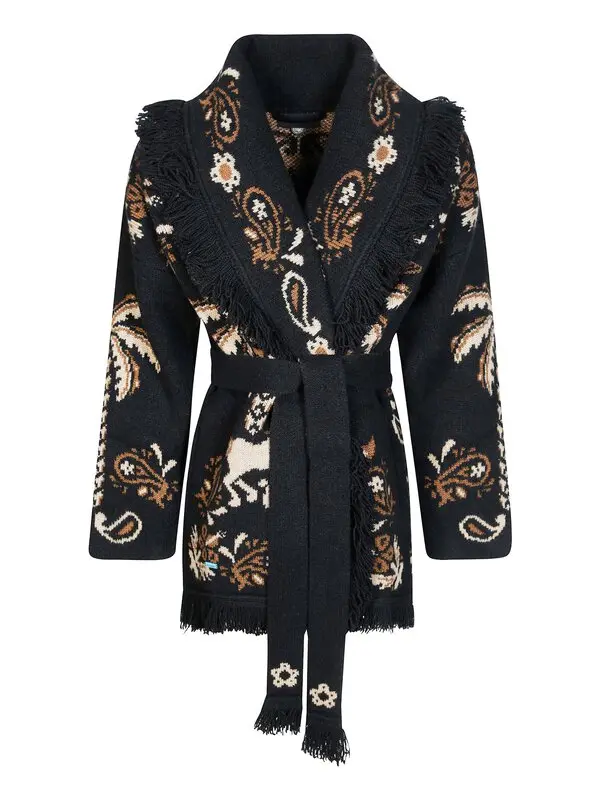 Alanui Foulard-style Cardigan - Nero