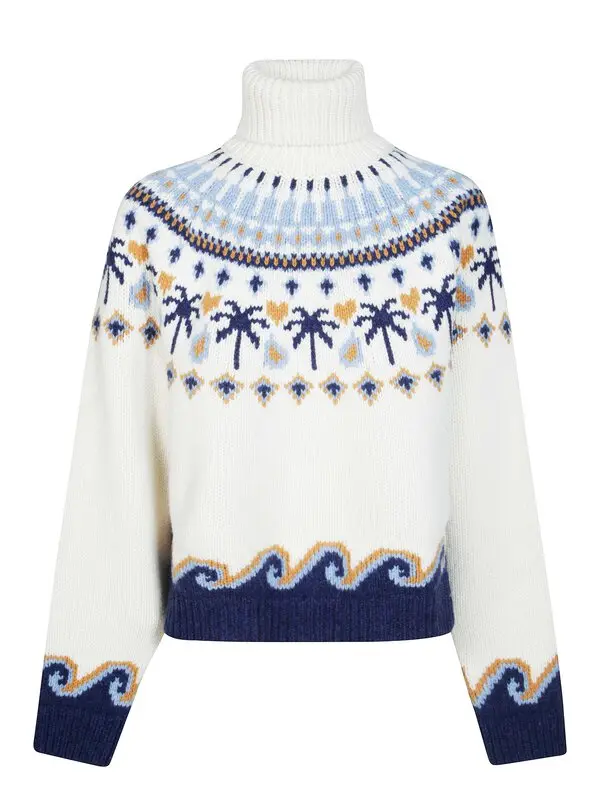 Alanui Sweet Winter Turtleneck - Bianco