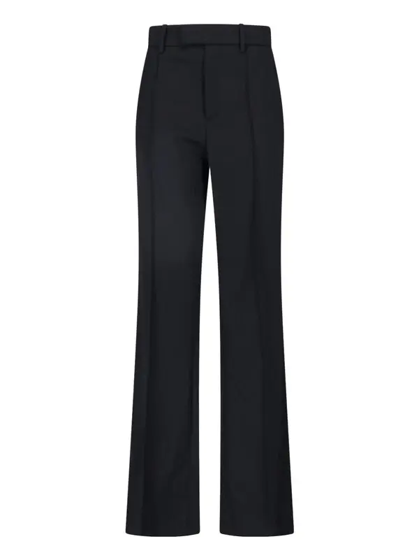 NILI LOTAN Tailored Wide-leg Wool Trousers - Black
