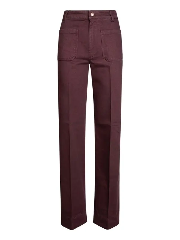 Victoria Beckham Alina Jean 34" Length - Bordeaux