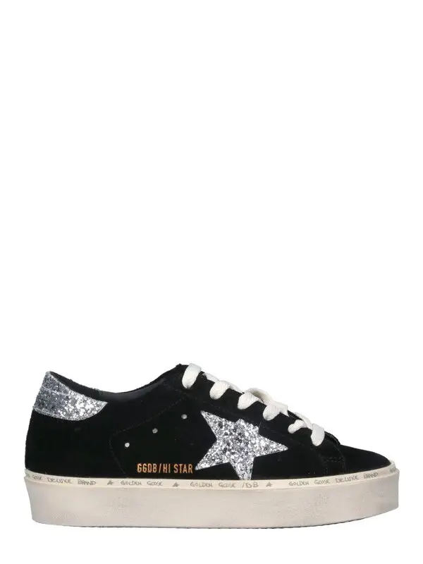 GOLDEN GOOSE Cow Leather Sneaker With Rubber Sole - Black