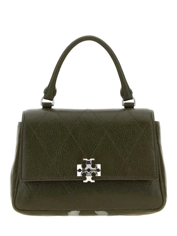 Tory Burch Charlie Leather Mini Bag - Green