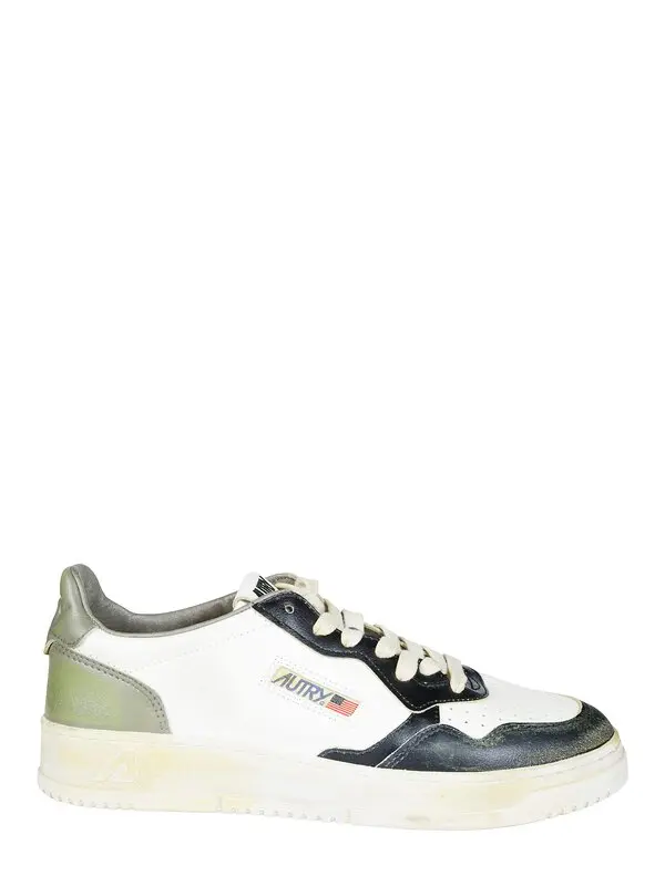 AUTRY Low-top Vintage-inspired Sneakers - Bianco