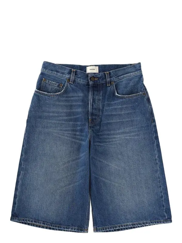 HAIKURE Becky Cotton Shorts - Denim