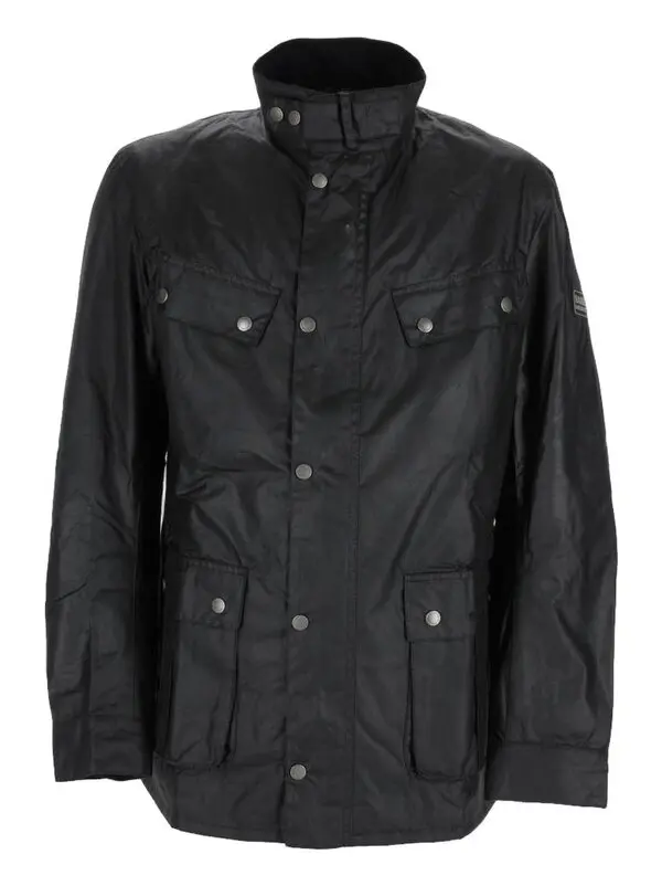 BARBOUR INTERNATIONAL Waxed Field Jacket - Black