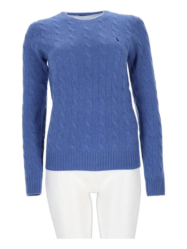 Polo Ralph Lauren Cable-knit Wool-cashmere Sweater - Blue