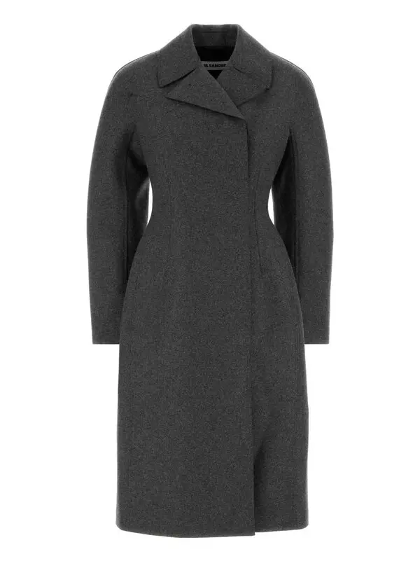 JIL SANDER Virgin Wool Tailored Jacket - Grey