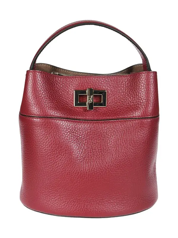 Furla Amelia Mini Bucket Crossbody Handbag - Rosso