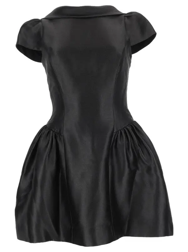 SELF-PORTRAIT Cap-sleeve Mini Dress - Black