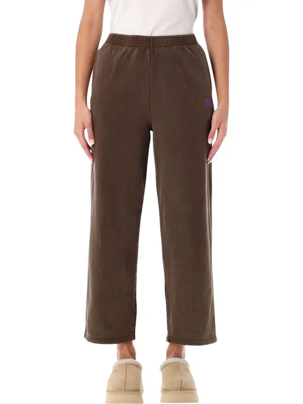 American Vintage Cotton Fleece Sweatpants - Chataignier