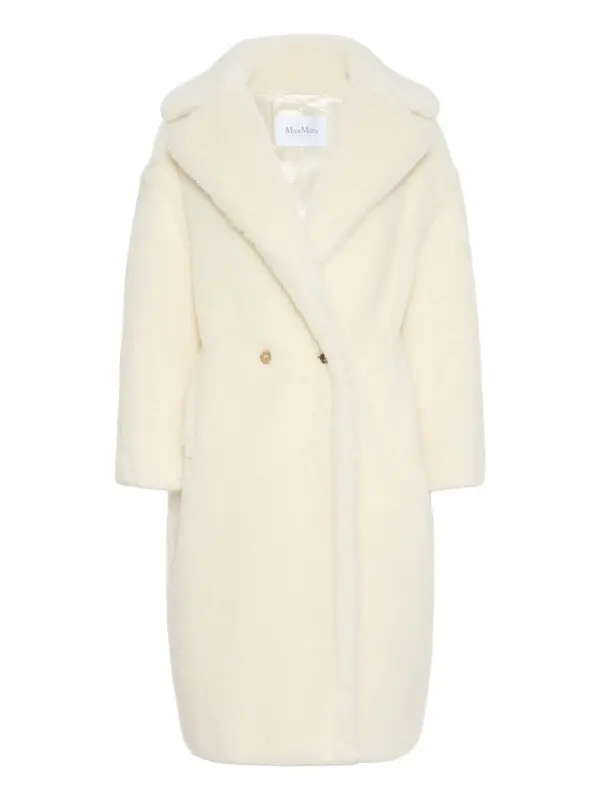 Max Mara Oversized Double-breasted Alpaca-wool Coat - Bianco