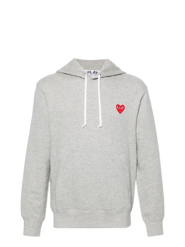 Play Comme Des Garcon Cotton Hoodie - Grey