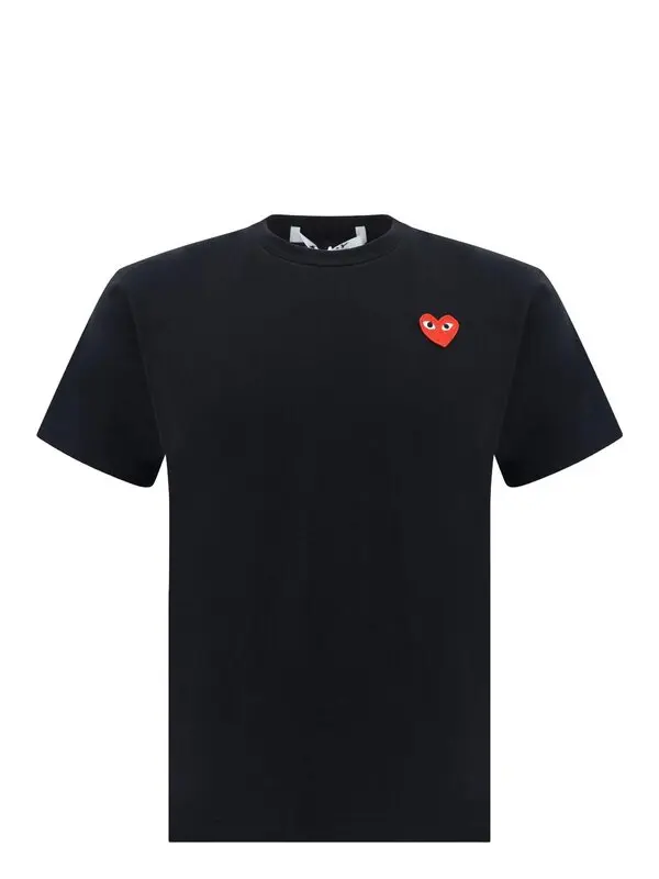Play Comme Des Garcon Cotton T-shirt - Black