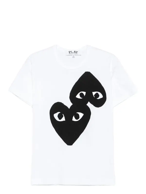 Play Comme Des Garcon Cotton T-shirt - White
