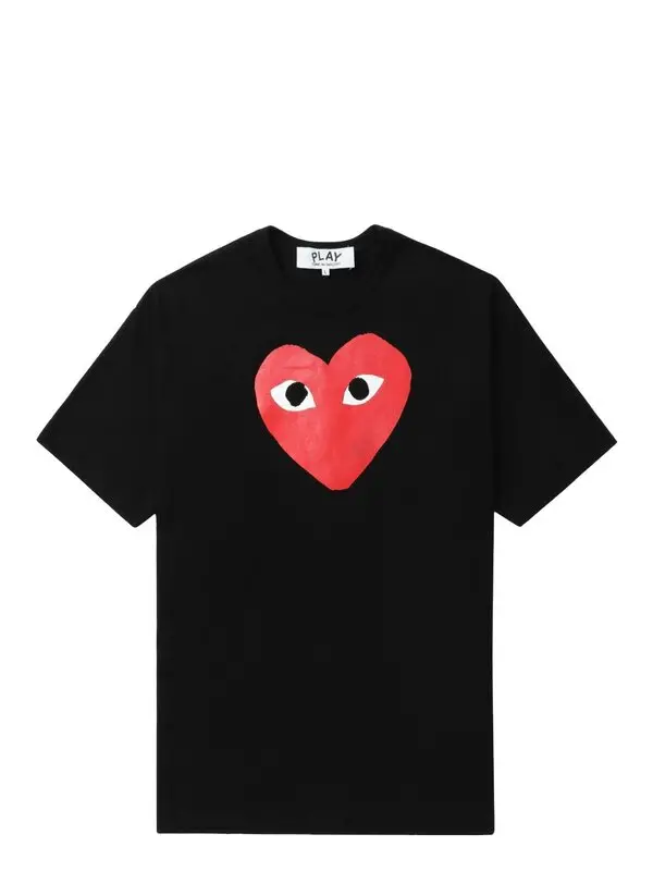 Play Comme Des Garcon Cotton T-shirt - Black