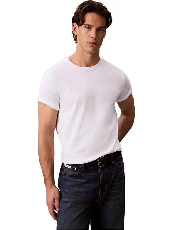 Calvin Klein Calvin Arch Interlock Tee - Bright White
