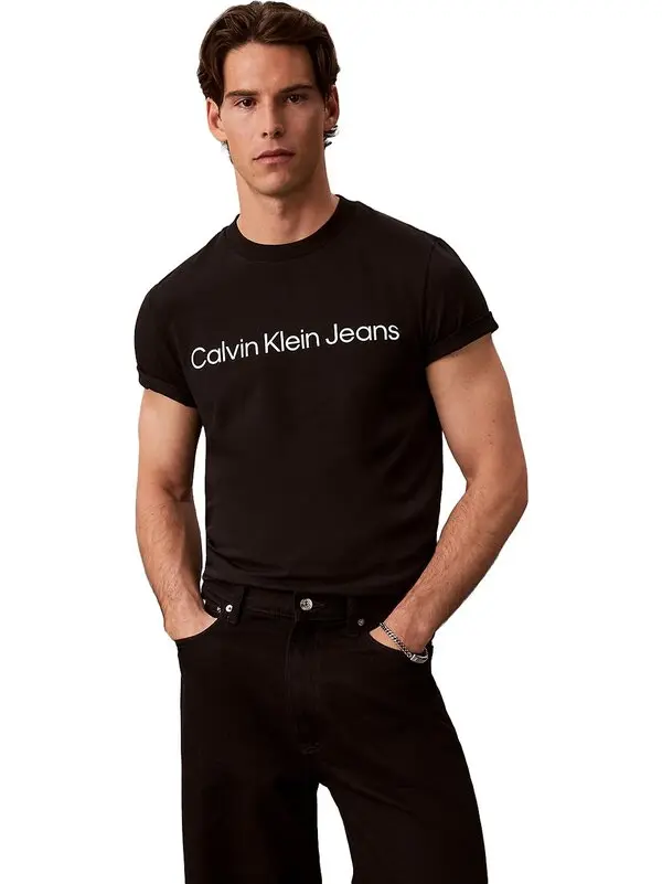 Calvin Klein Slim Stretch Tee - Black