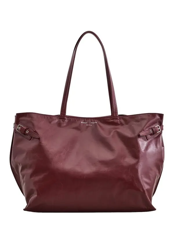 Proenza Schouler Days Carryall In Paper Calf - Merlot