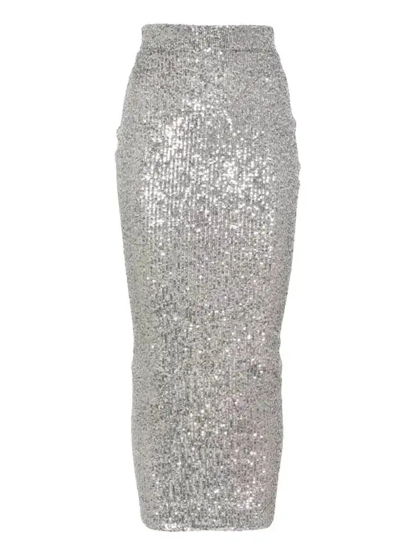 Maticevski Sequined Pencil Skirt - Grey